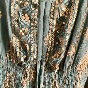 Me 2 Magic | Dresses | Nwt Long Dress With Paisley Spaghetti Adjustable ...